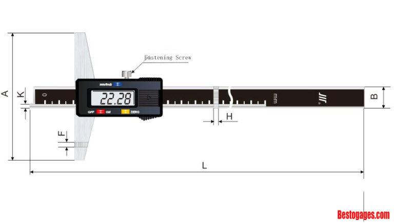 Digital Depth Caliper * 0-500mm - Bestogages -Top Brand Supplier